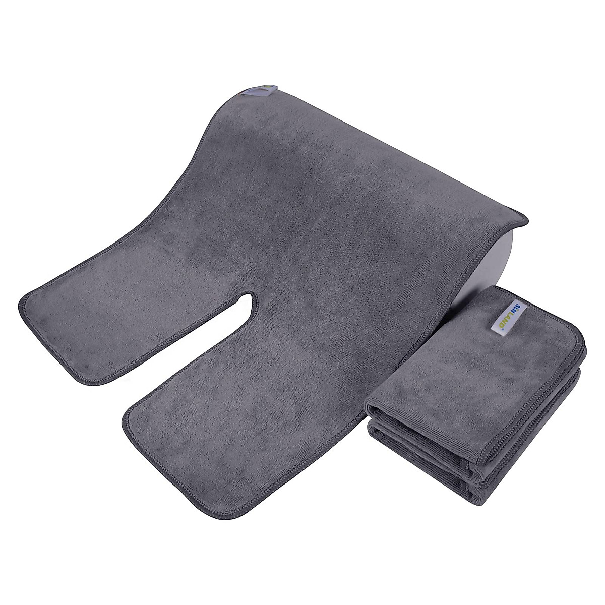 SINLAND Microfiber Esthetician Towels for Facials Mask Removing Face Wrap Soft Facial Cloth with Split Design Spa Towels for Facial Steam Massage and Cleansing