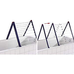 Leifheit Pegasus V 110 Bathtub Dryer, 11 m, Blue/White