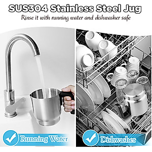 Milk Frother Machine, 4-in-1 Detachable Stainless Steel Hot & Cold Electric Milk Warmer and Foam Maker with Smart Touch Control and Dishwasher Safe for Latte/Macchiato/Cappuccino/Milk Heating