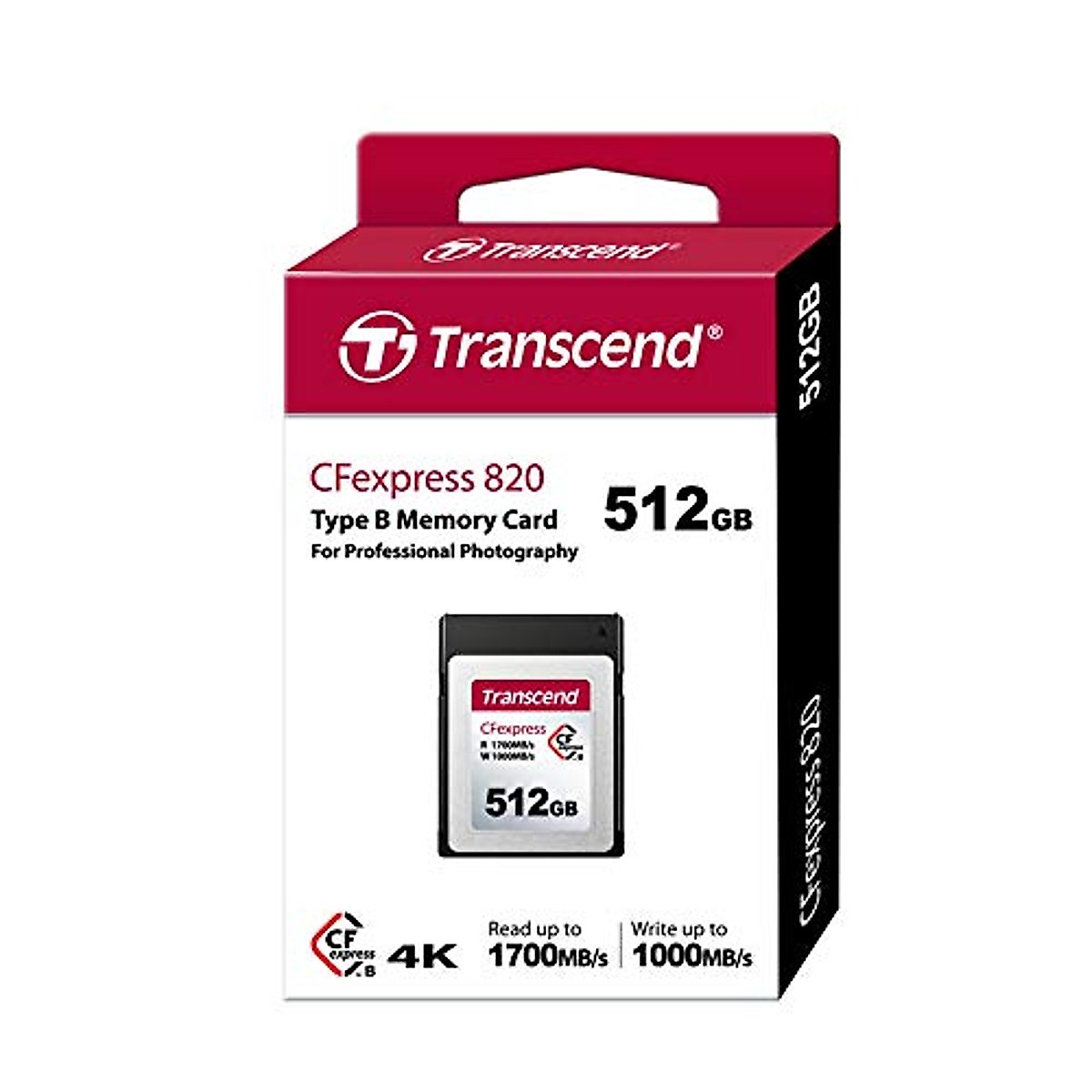 Transcend TS512GCFE820 CFexpress 820 Type B Memory Card for 4K Video Capture