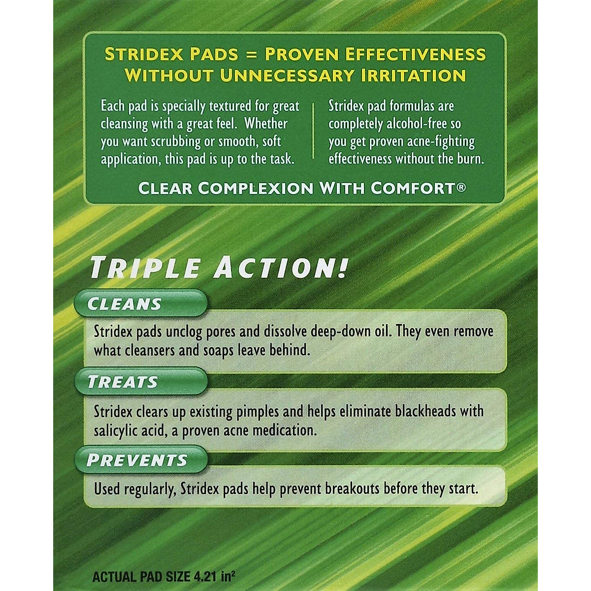 Stridex Medicated Acne Pads, Sensitive, 90 Count, Pack of 3 – Facial Cleansing Wipes, Alcohol-Free Face Pads, Acne Treatment for Face, For Mild to Moderate Acne, Smooth Application