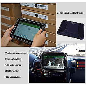 Ultra Rugged Android Enterprise Tablet PC with Barcode Scanner, 8-inch / IP67 Waterproof/with Zebra 1D Laser Scan Engine/GPS, for Warehouse Management