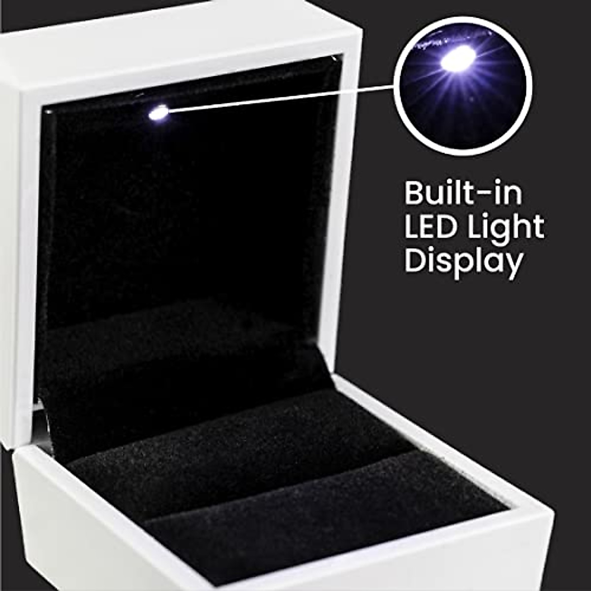 Ring Box with Light Make Your Proposal Memorable With This Engagement Ring Box With Designated LED Ring Light To Really Make That Wedding Ring Shine by Vaparis
