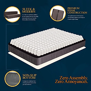 Homease Premium Tri-Fold Mattress Folding Foam Mattress Sofa Bed with Washable Cover| Convertible Chair Bed for Home Guest, Room, Office| Travel-Friendly Portable Foldable Mattress (Twin)