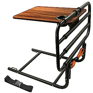 EasyVibe Bed Rails for Elderly Adults - with Foldable Table & Adjustable Length, Bed Safety Rails for Seniors, Adult Bed Rail Assist Bar, Bed Railing Grab Bar