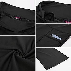 Hanna Nikole Women's Plus Size Bootcut Yoga Pants with Pockets High Waist Tummy Control 24W Black