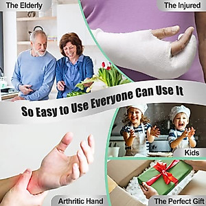 No Sharp Edges Electric Can Opener Automatic Opens Most of Cans,One Touch Switch with Ergonomic Design