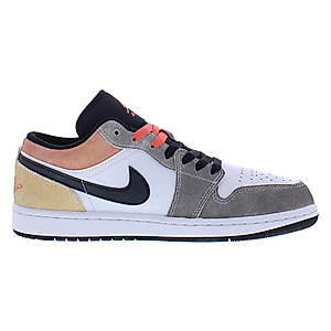 Jordan Nike Air 1 Low SE Flight Club Men's Shoes Black/Magic Ember/White/Sundial DX4334 008 - Size 12