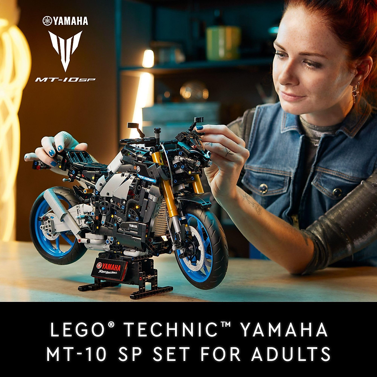 LEGO Technic Yamaha MT-10 SP 42159 Advanced Building Set for Adults, This Iconic Motorcycle Model for Build and Display Makes a Great Gift for Fans of Yamaha Vehicles or Motorcycle Collectibles