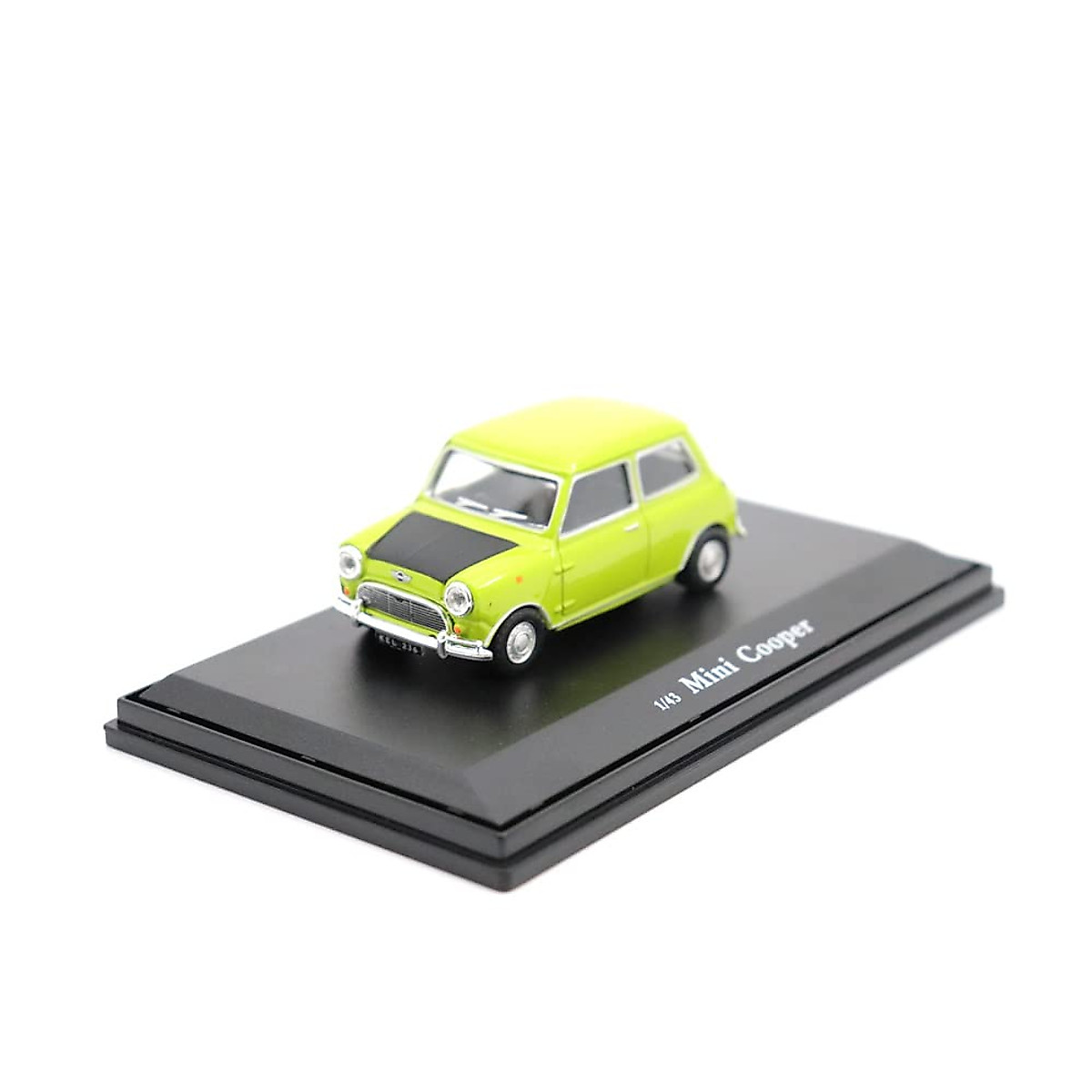Motor city classics 1:43 Mini Cooper Green: Black Bonnet - Optimum Diecast