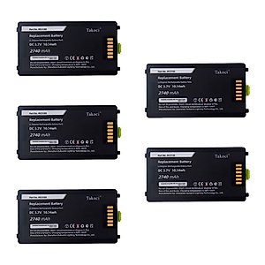 GIKYSUIZ 5-Pack 2740mAh Replacement Battery for Symbol/Zebra BTRY-MC31KAB02 Compatible with Symbol/Zebra MC3100 MC3190 Series Mobile Computers
