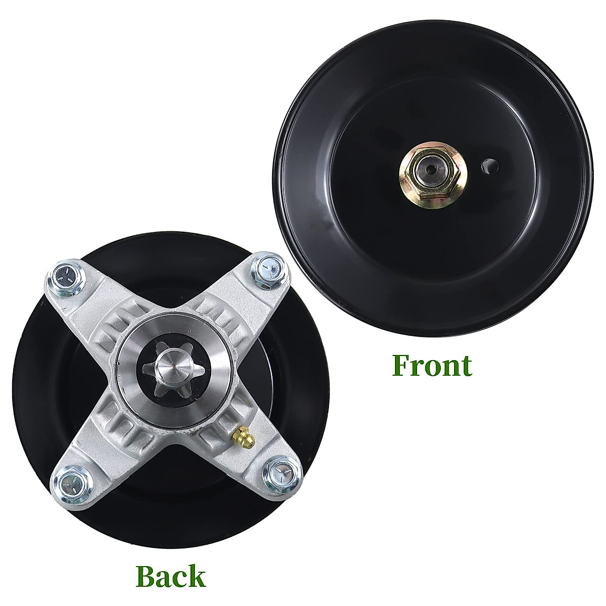POSEAGLE 918-04456B Spindle Assembly with 756-04129B Idler Pulley Replaces 618-04456, 618-04461, 918-04456, 918-04456A, 753-08171, 753-08068, 756-04129 for Toro LX420, LX425, Cub Cadet LT1042 Tractors