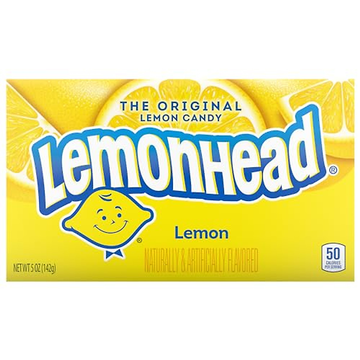 Lemonhead Hard Lemon Candy, 5 Ounce Movie Theater Candy Boxes (Pack of 12)