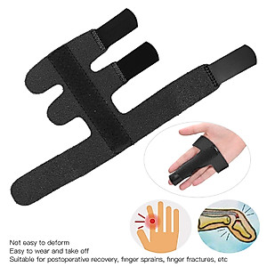 Compression Finger Splint, Adjustable Finger Support Brace Finger Brace, Finger Splints for Arthritis Pain Tendon Injury, Breathable Finger Joints Orthosis Stabilizer