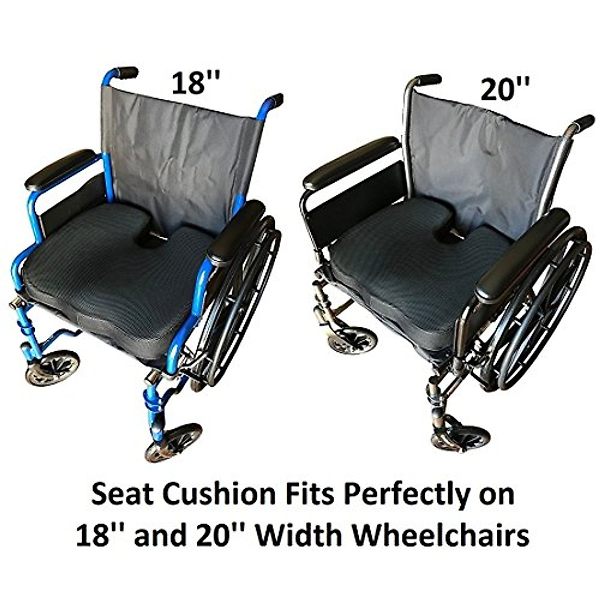 Orthopedic Gel Seat Cushion-Office Chair Cushion w/ 90% More Memory Foam for Sitting Comfort-Ergonomic for Coccyx, Tailbone, Sciatica & Back Pain Relief Perfect for Car, Truck, Wheelchair, Desk Chair