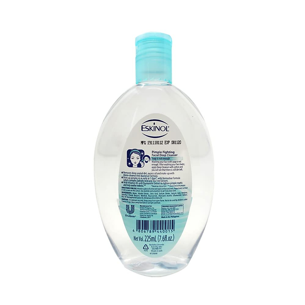 Eskinol Pimple Fighting Facial Deep Cleanser 225mL