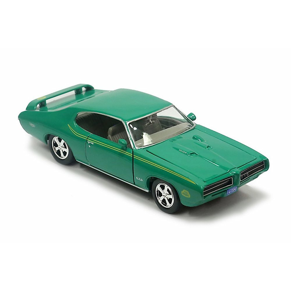 1969 Pontiac GTO Judge, Green - Motormax 73242 - 1/24 scale Diecast Model Toy Car