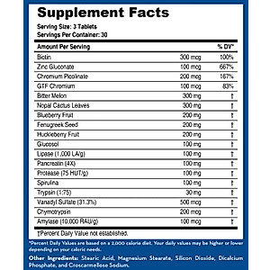 LifeSource Vitamins Pancreas Health-18 All Natural Synergistic Ingredients for Pancreas Health & Support
