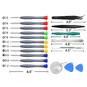21pcs Precision Screwdriver Set Magnetic,GangZhiBao Repair Tools Kit for Fix Phone/iphone,Computer/PC,Tablet/Pad,Watch,PS4 - Replace Screen Battery Camera Small Electronics Open Pry Tool Kits Sets DIY
