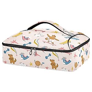 Kcldeci Insulated Thermal Food Carrier Insulated Casserole Carrier for Hot or Cold Food,Cats and Dogs (2) Insulated Tote Bag for Potluck Cookouts Parties Picnic,Lasagna Lugger
