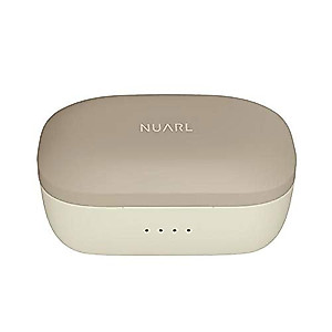 NUARL N6 Sports IPX7 Complete Wireless Earphone Earbuds Bluetooth5.2 10hr Playback QCC3040 aptX Adaptive Low Delay Waterproof Sports Telework Game Fully Wireless N6sports (Warm Gray)