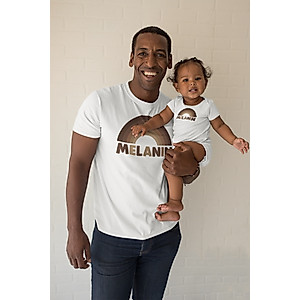 Melanin Rainbow Black History Pride Infant and Toddler Baby Romper Bodysuit Black 6M