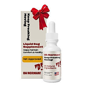 OH NORMAN! Keep Moving by Kaley Cuoco, All Natural Hip and Joint Supplement for Dogs, Vet Nutritionist Approved,for All Life Stages and Breeds,1 Fl Oz