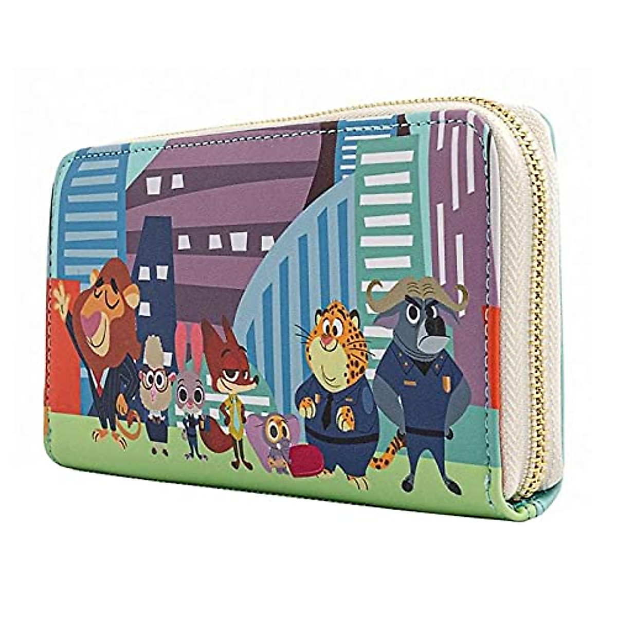 Loungefly Disney Zootopia Chibi Group Zip Around Wallet