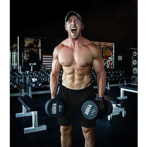 COOFANDY Men's 3 Pack Gym Bodybuilding Shorts Workout Athletic Shorts Mesh Training Bodybuilding Jogger Shorts with Pocket