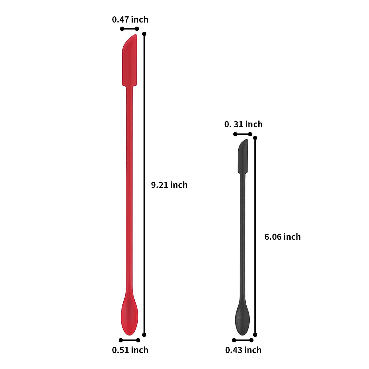 Mini Spatula and Micro Swabs, Cuttte 2pcs Makeup Spatula Small Spatula for Cosmetics and 500 PCS Disposable Micro Swabs for Eyelash Extension