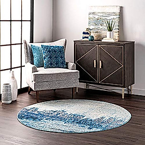 nuLOOM Alayna Abstract Area Rug, 5' x 7' 5", Blue