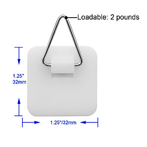 RESHANG 20pcs 1.25 Inch Plate Hangers for The Wall and Hangers Kit, Wall Plate Hangers for Home Office Photo Frames and Decorative Plates Board Painting