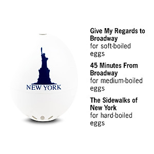BeepEgg New York – Egg Timer for Boiling Eggs – Musical Egg Cooker for Soft, Medium, Hard Boiled Eggs – Food Safe – Singing Floating Egg Timer – Egg Cooker for 3 Levels of Doneness - Brainstream