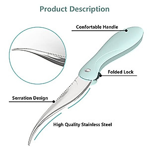Luvan Shrimp Deveining Tool,Shrimp Deveiner with Sharp Stainless Steel Blade and Non-slip Handle,Shrimp Peeling Tool,Essential Tool for Home Kitchen (1 piece)