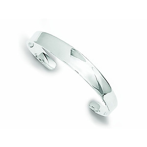 FJC Finejewelers Sterling Silver 10mm Cuff Bangle
