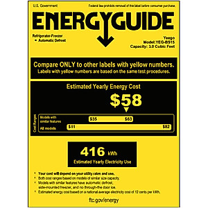 Yeego Beverage Refrigerator, 15 Inch Beverage Fridge, 80 Cans Beer Fridge with Advanced Cooling System(34-54°F), Built-in or Freestanding for Drink Soda Wine Water, Quiet Operation