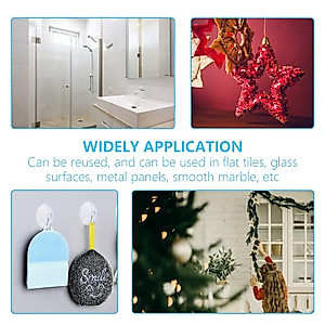 Piutouyar 12Pcs Suction Cup Hooks, 1.77 Inch Clear Suction Cup with Stainless Steel Hook Removable Heavy Duty Wall Hooks for Window Wall Bathroom Shower Kitchen Door Holds up to 4 lbs