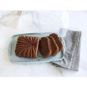 Nordic Ware Loaf Cake Keeper, Blue,12.8"L x 7.3"W x 4.6"H