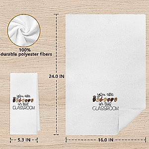 Diversity Kitchen Towels,Everyone is Welcome Here Diversity Kitchen Towels and Dishcloths 16×24 Inch,American Sign Language ASL Diversity Hand Towel Dish Towel Tea Towel For Kitchen Decor,Set of 2