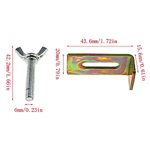 E-outstanding Undermount Sink Clip 4Set Undermount Sink Brackets Washbasin Fittings for Kitchen Bathroom