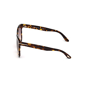 Tom Ford Sunglasses FT0502 SUNGLASS PANT AMARRA, Brown (Avana Scura/Marrone Grad), 55