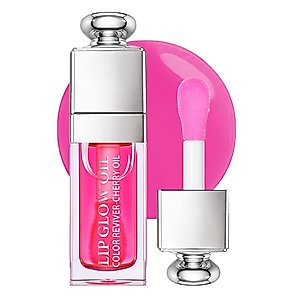 Hydrating Lip Glow Oil, Moisturizing Lip Glow Oil, Nourishing Glossy Transparent Lip Oil, Plumping Lip Oil, Lip Balm, Non-sticky Tinted Toot Lip Balm for Lip Care (RASPBERRY) 0.2 OZ