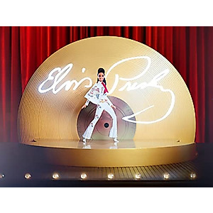 Barbie Signature Elvis Presley Barbie Doll (12-in) With Pompadour Hairstyle, Wearing “American Eagle” Jumpsuit, Gift for Collectors