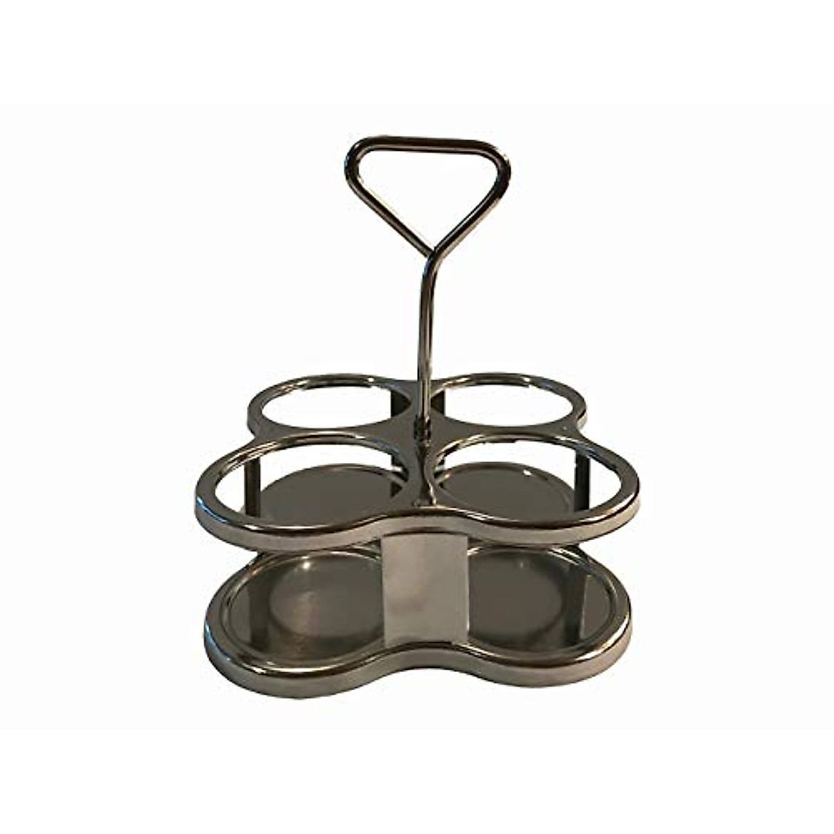 Condiment Holder, Condiment Tray, 4 Condiment Jar and 4 Small Spoons for Condiments. A Quality Condiment Server, Topping Dispenser, Seasoning Box for Table. Asian Dinnerware Style Condiment Set