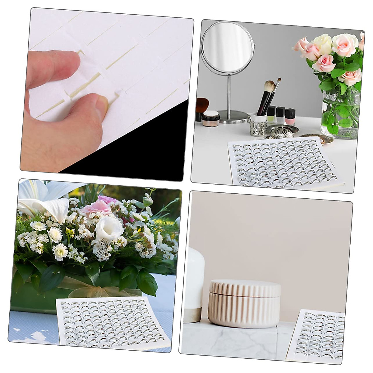 Abaodam 5pcs storage box sponge pad ring display pad black foam ring insert jewelry insert display mats foam insert display trays trinket tray Ear Stud Sponge Insert white cabinet earrings