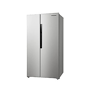 Hamilton Beach HBF1558 15.6 Counter Depth Full Size Refrigerator, Side Doors, Stainless, 15.8 cu ft