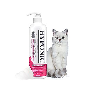 HYPONIC Hypoallergenic Premium Shampoo for All Cats (Scented, 10.14 oz) - Cat Shampoo for Dry Skin, Dandruff, Allergy