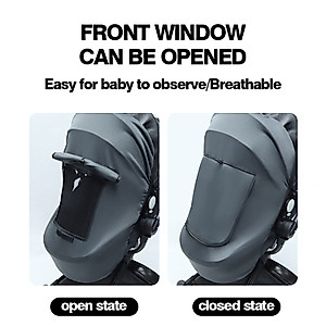 Sun Shade for Strollers - Universal Sun Protection Shade Cover Baby Stroller - Sunshade UV Block (UPF50+)