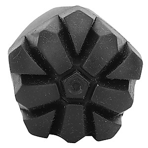 Alomejor 4 Piece Walking Stick Tip Cover Trekking Pole Tip Cover 12mm Hole Diameter Shock Absorbing Adds Grip and Traction