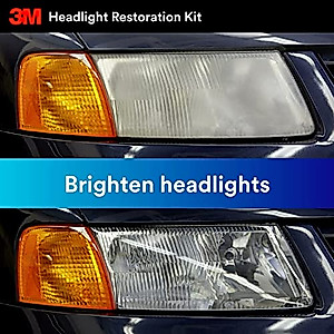 3M Headlight Restoration Kit, Heavy Duty 2-Pack, Easy Heavy Duty Car Headlight Restoration System, Headlight Cleaner and Restorer, Use With A Household Drill